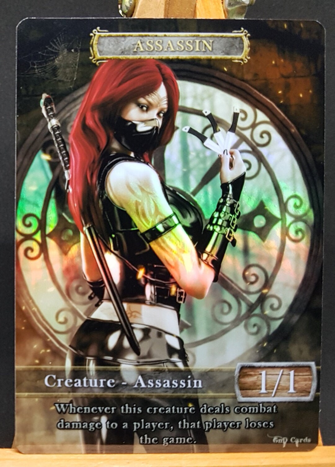 1x Assassin #3 *FOIL LAMINATED* Custom Altered Token - Etsy