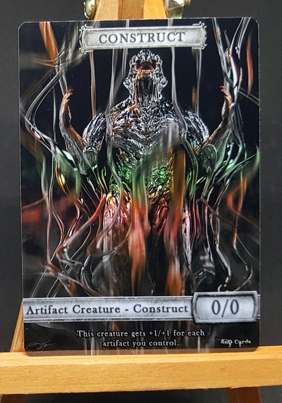 1x Construct 3 FOIL LAMINATED Custom Altered Token | Etsy