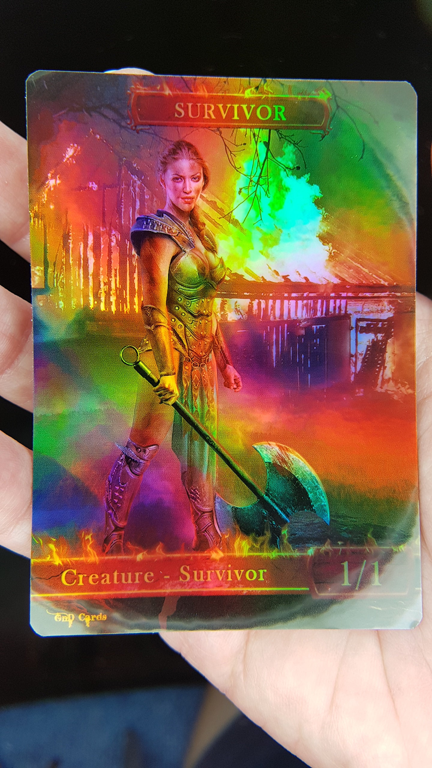 1x Survivor FOIL LAMINATED Custom Altered Token | Etsy
