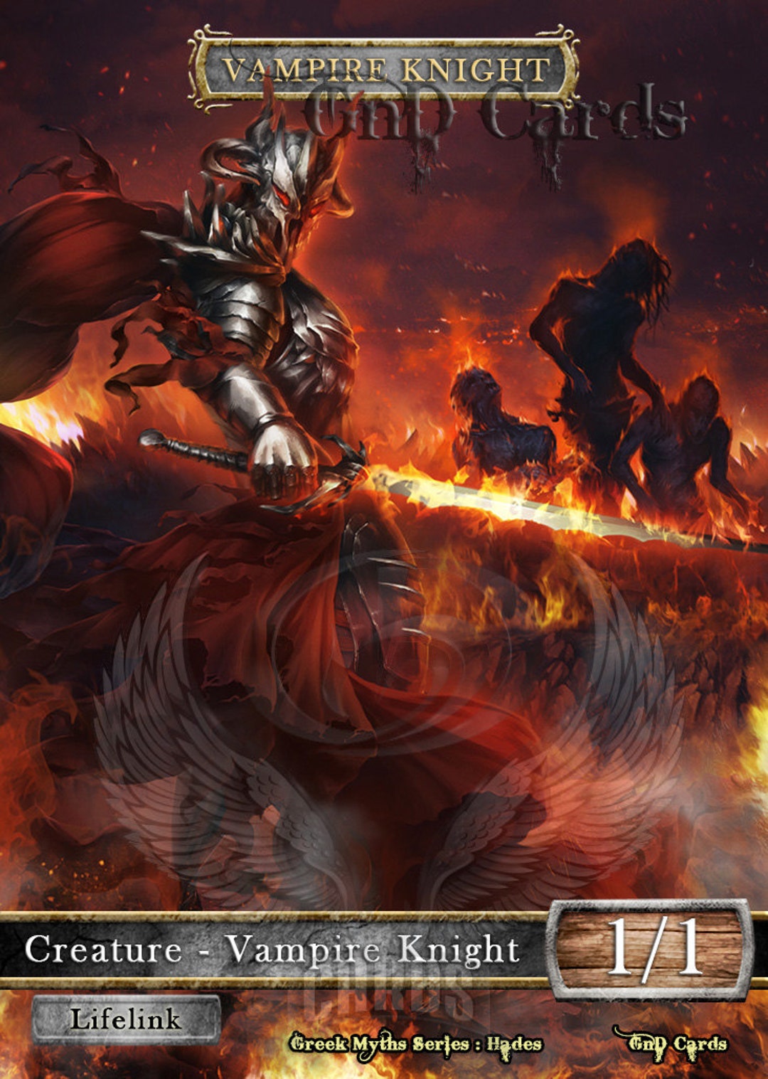 3x Vampire Knight 2 Custom Altered Tokens - Etsy