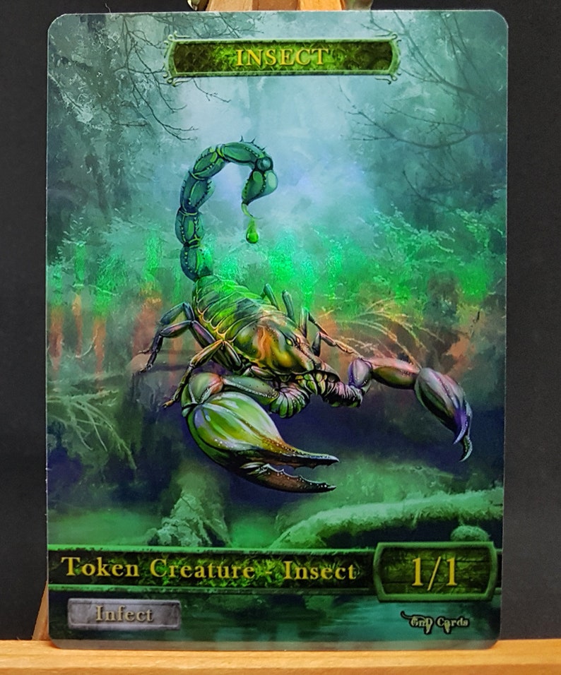 1x Insect 4 Infect FOIL LAMINATED Custom Altered Token Gnd - Etsy