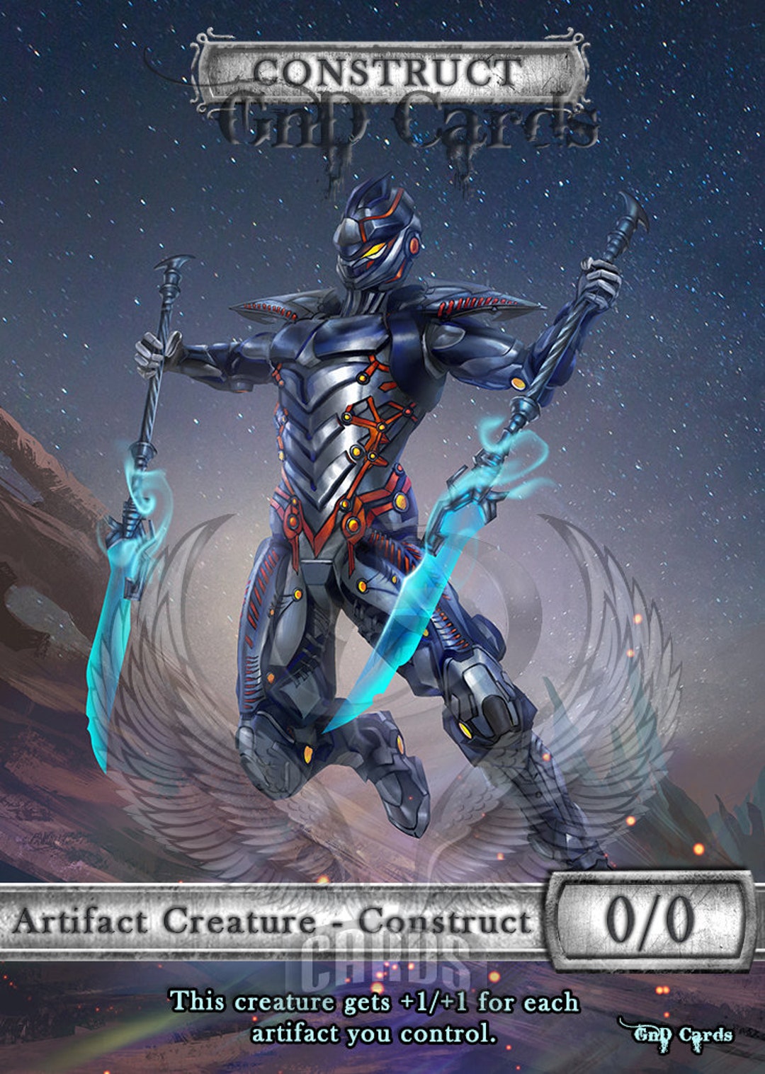 Construct #6 TCG Token Custom Altered - Etsy