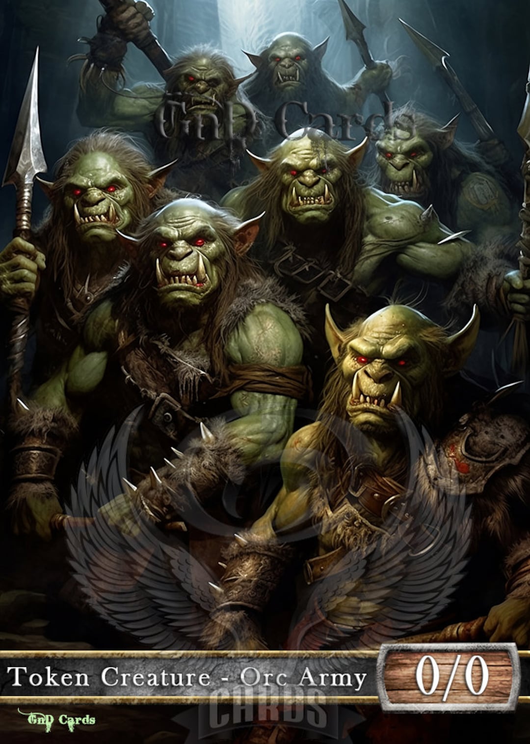 3x Orc Army 3 Custom Altered Tokens - Etsy