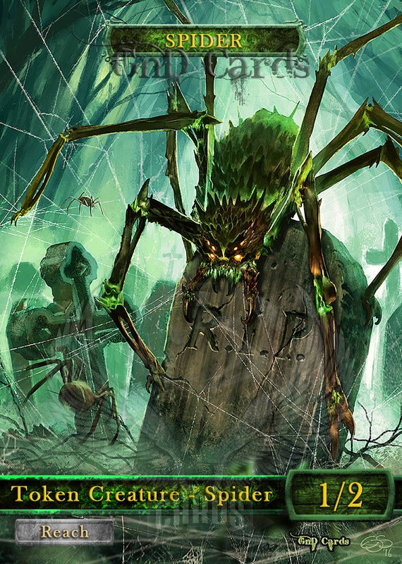 3x Spider 3 Custom Altered Tokens MTG for Ishkanah | Etsy