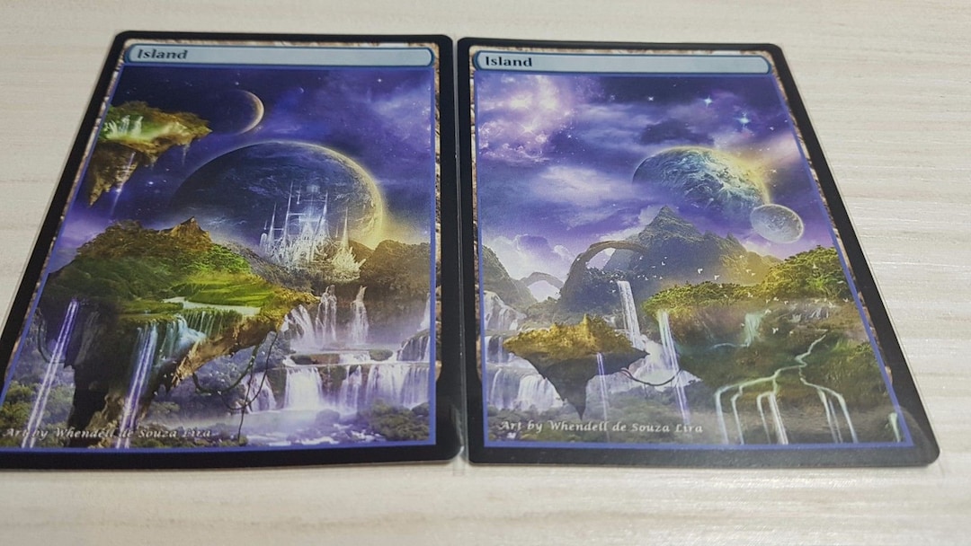 2x Island 18 Non-foil Panorama Custom Altered Basic Lands MTG - Etsy