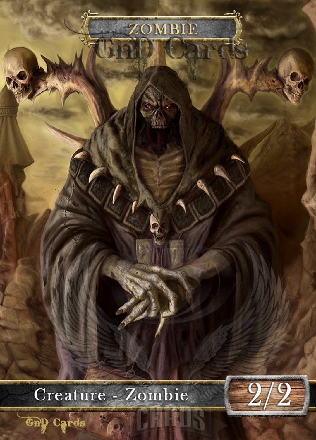 Zombie #1 TCG Token Custom Altered - Etsy