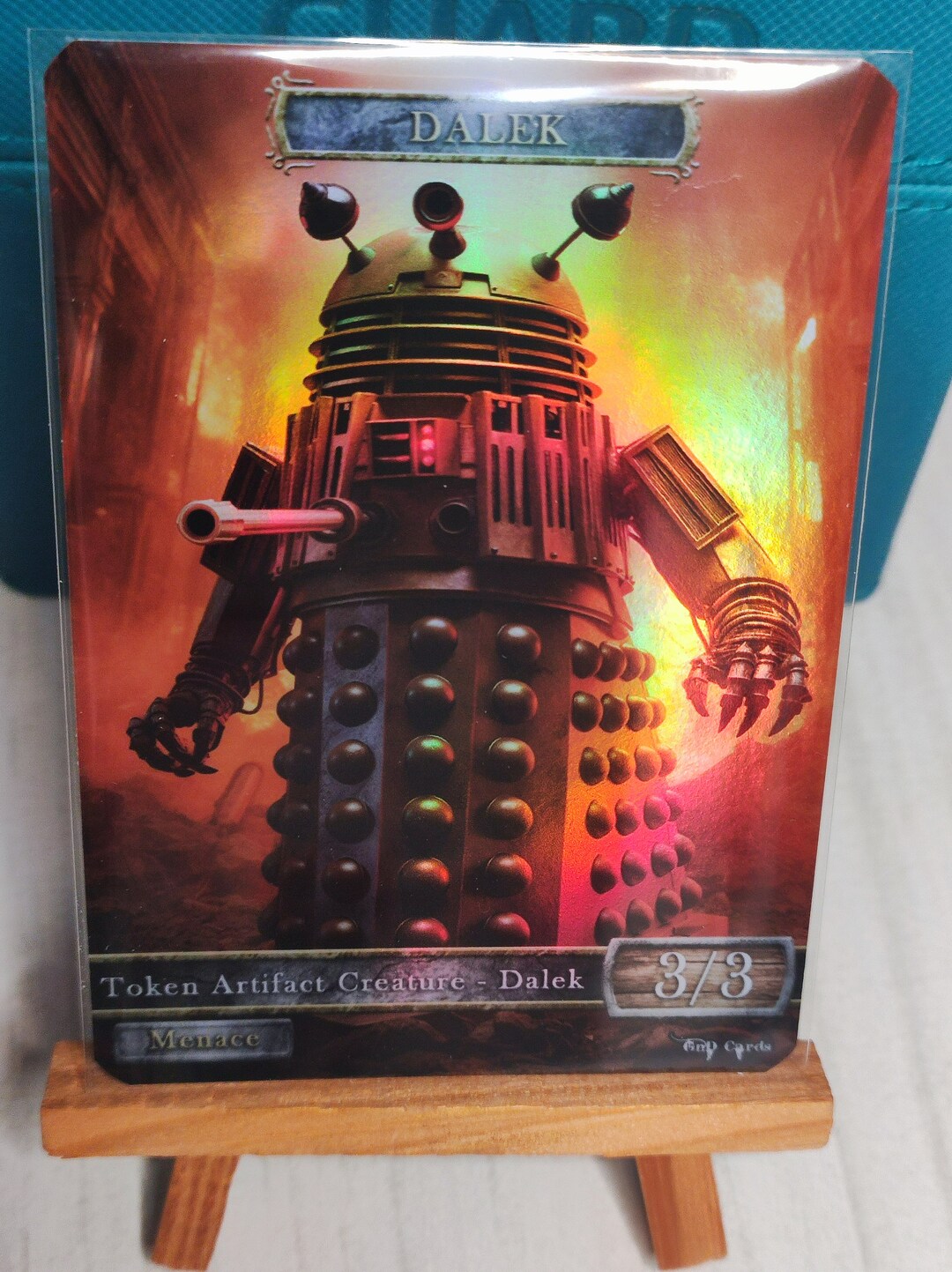 1x Dalek #1 *FOIL LAMINATED* Custom Altered Token - Etsy