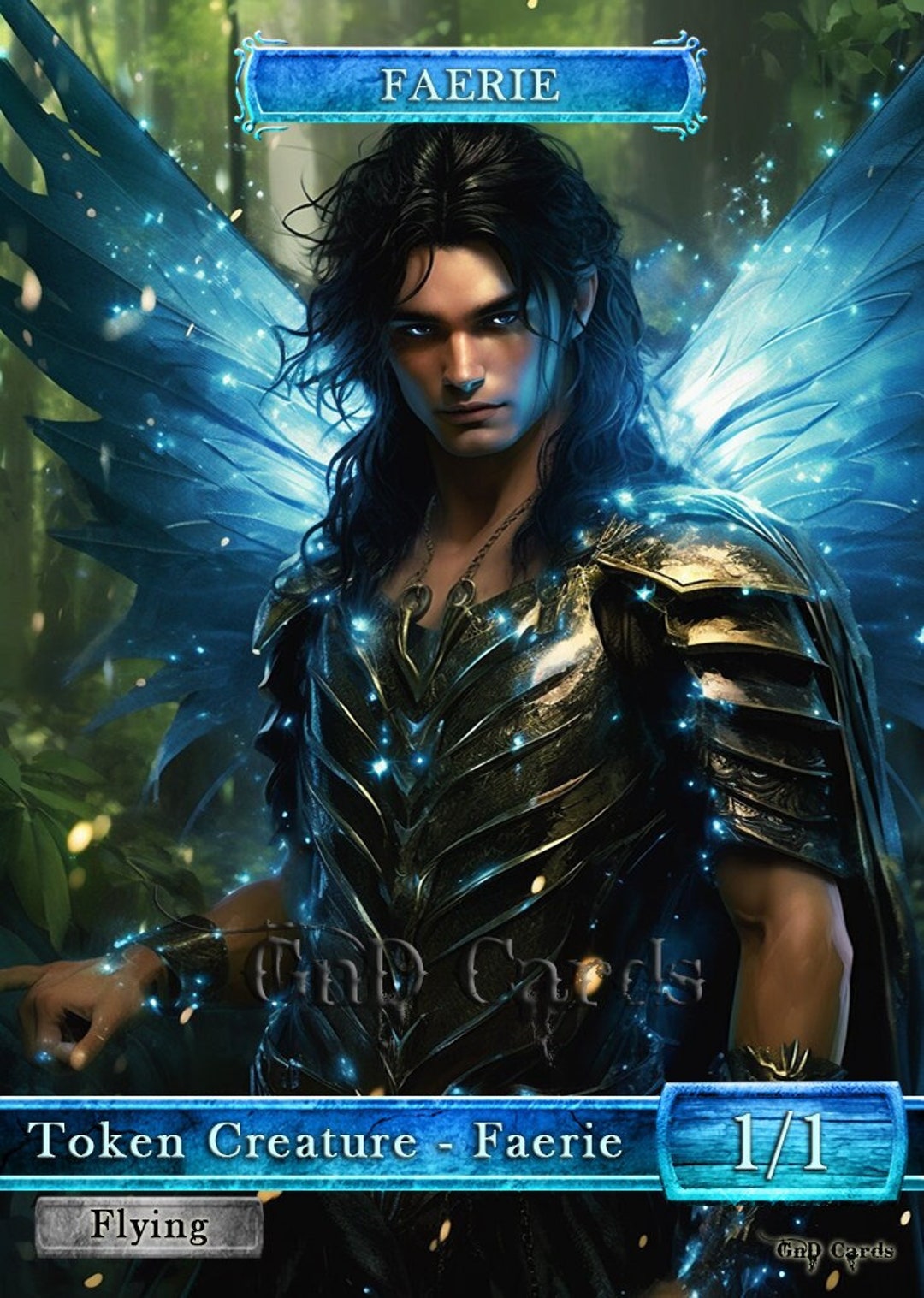 Blue Faerie #25 TCG Token Custom Altered - Etsy