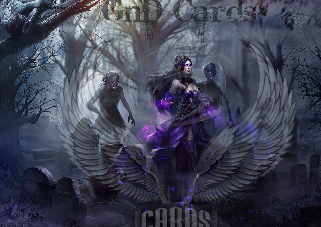 Art Print necromancer A4 Size, Wall Decor, Fantasy Art, Mythical ...