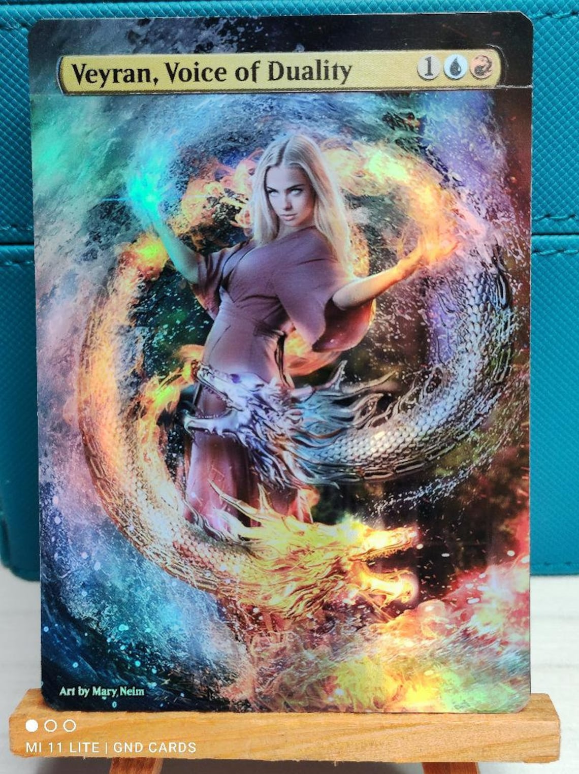 1x Foil Altered Art Veyran Voice of Duality MTG - Etsy