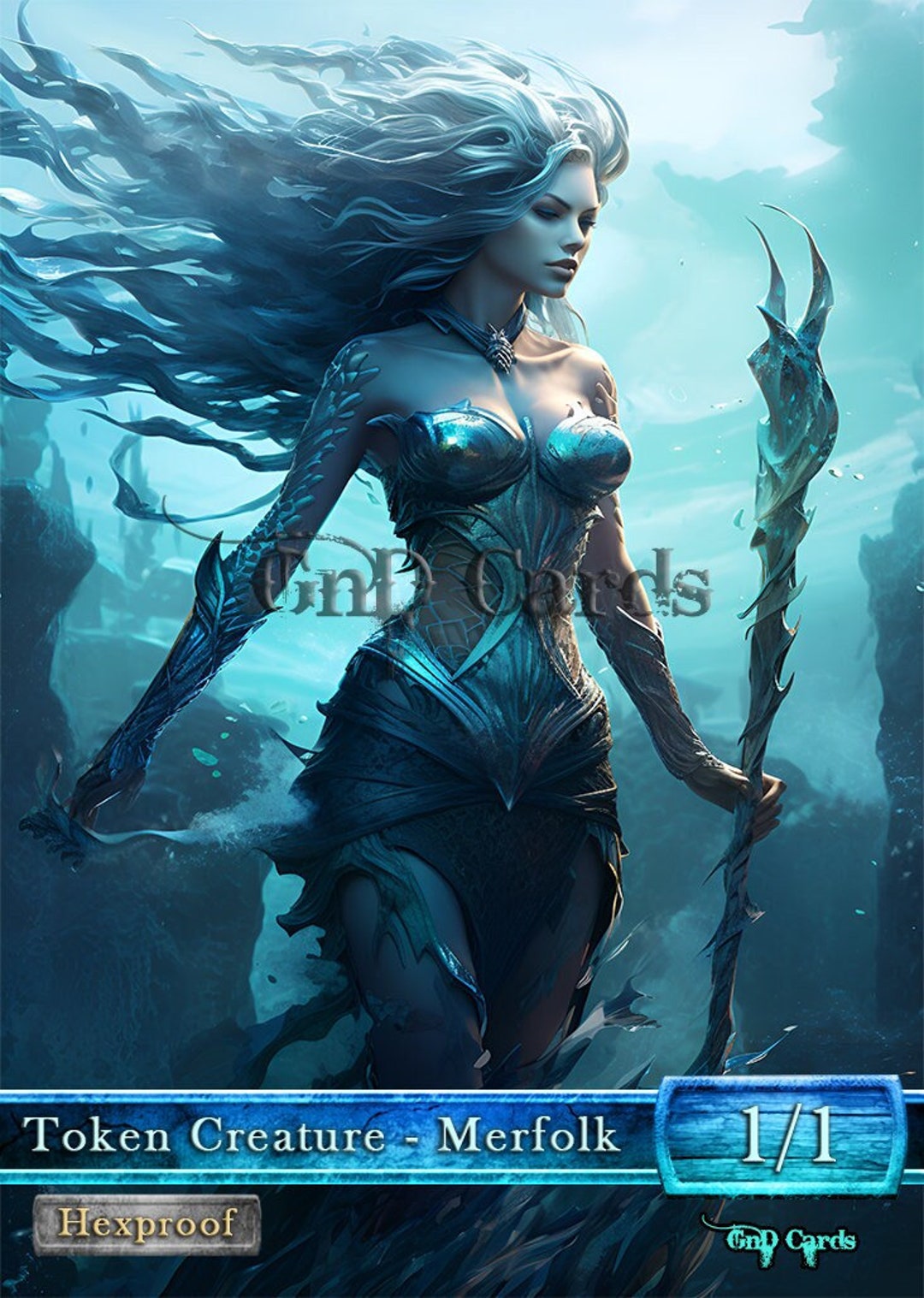 3x Merfolk 15 Hexproof Custom Altered Tokens - Etsy