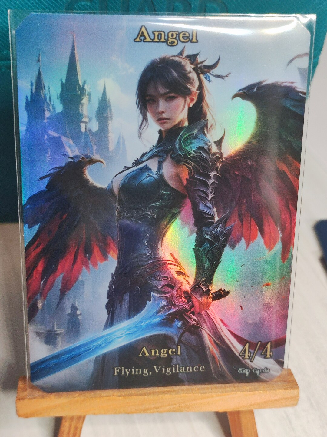 1x Angel #43 *FOIL LAMINATED* Custom Altered Token - Etsy