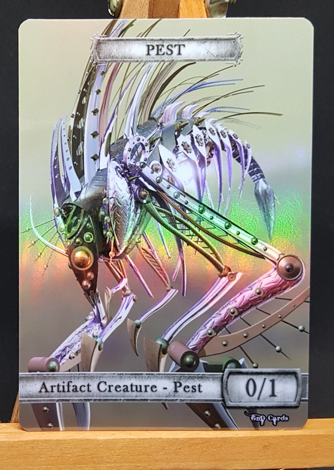 1x Pest FOIL LAMINATED Token alterato personalizzato - Etsy Italia