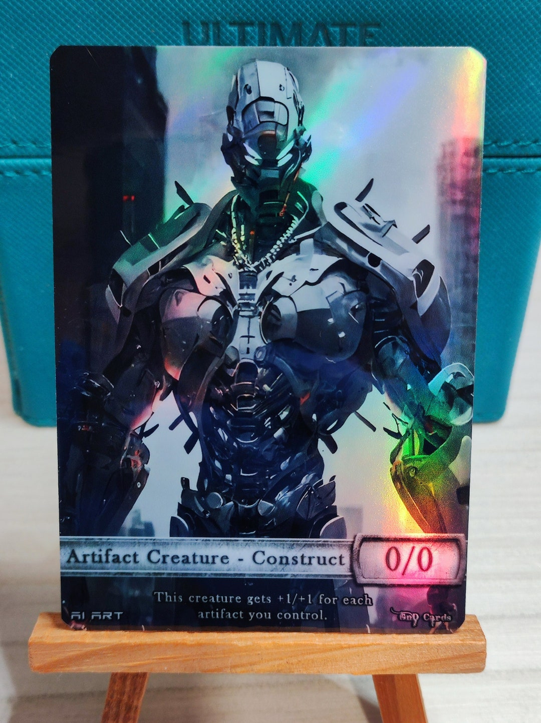 1x Construct 3 AI *FOIL LAMINATED* Custom Altered Token - Etsy