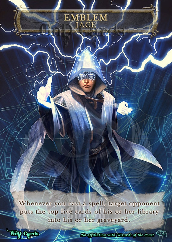 1x Jace Telepath Unbound Emblem Custom Altered MTG Magic | Etsy