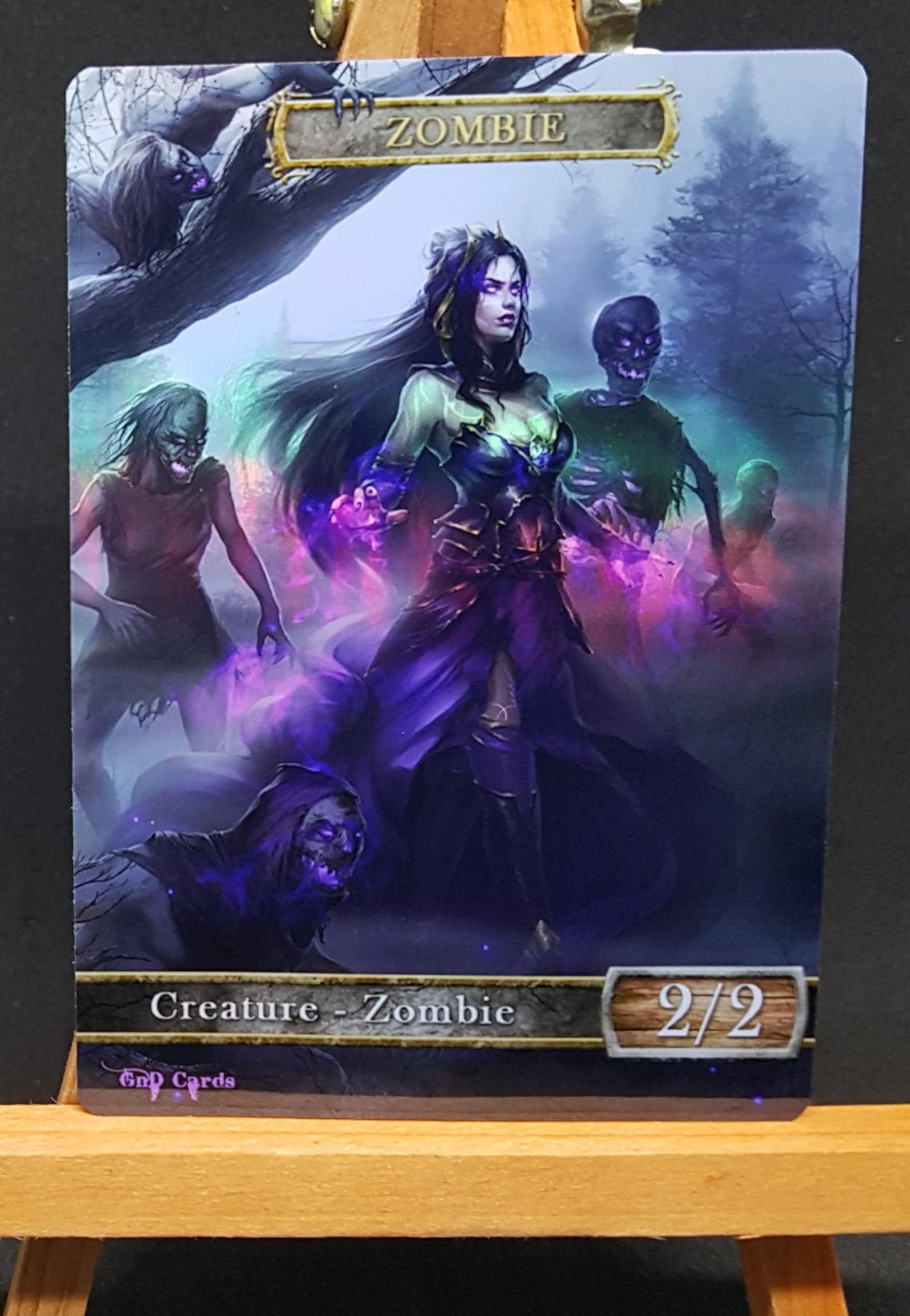 1x Zombie 15 FOIL LAMINATED Custom Altered Token - Etsy