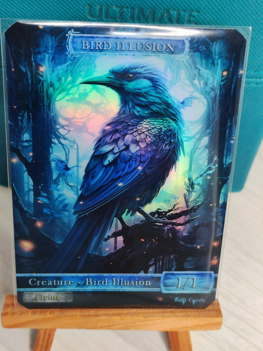 1x Bird Illusion *FOIL LAMINATED* Custom Altered Token - Etsy