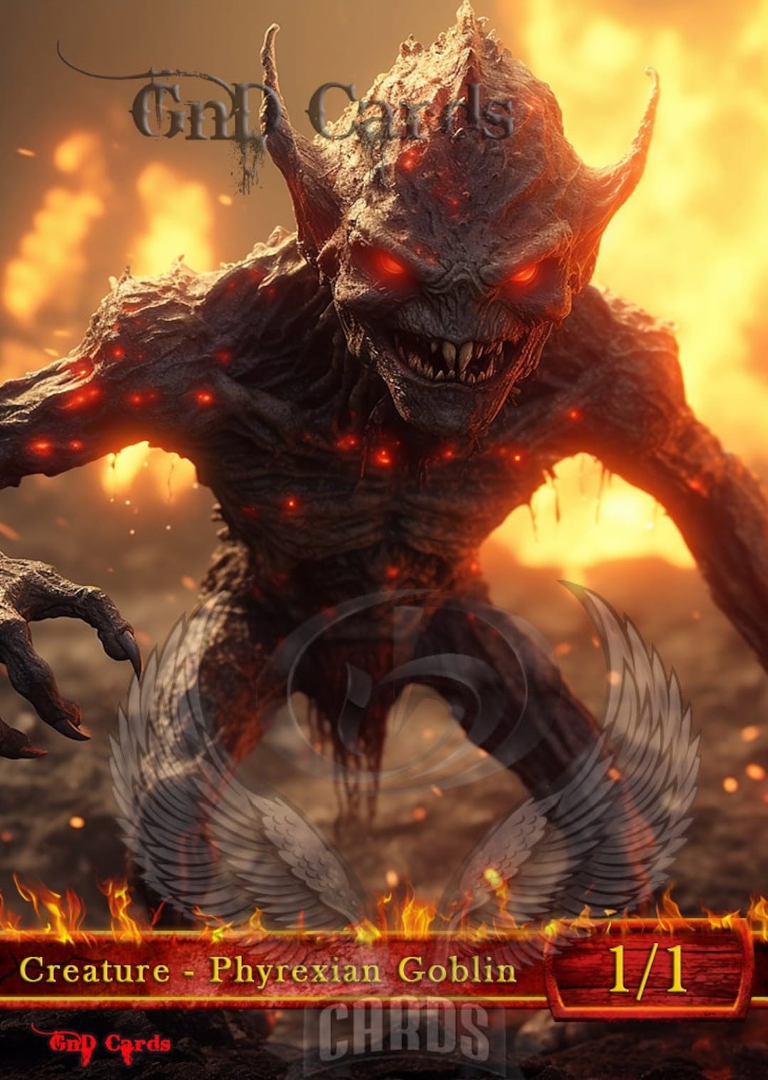 Phyrexian Goblin #8 TCG Token Custom Altered - Etsy