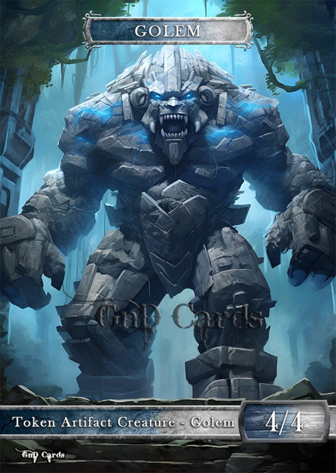 Golem 7 UW TCG Token Custom Altered - Etsy