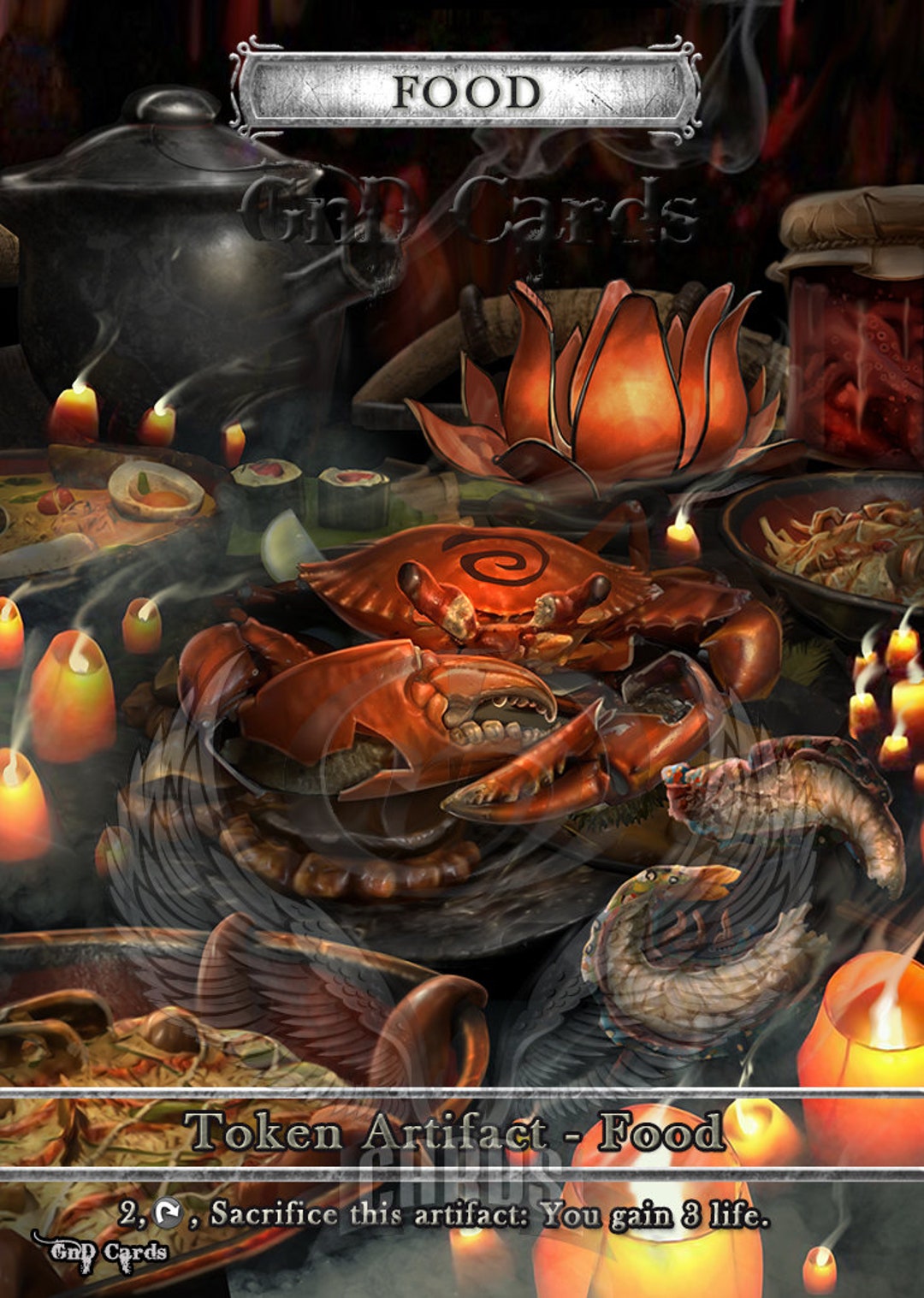 Food #1 TCG Token Custom Altered - Etsy