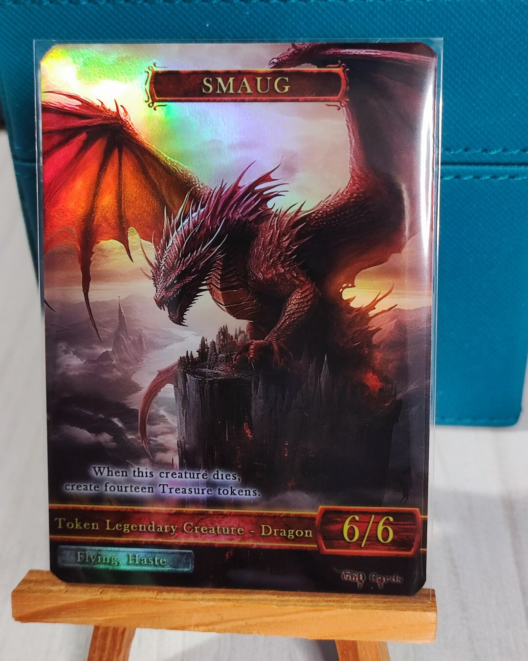 1x Smaug *FOIL LAMINATED* Custom Altered Token - Etsy