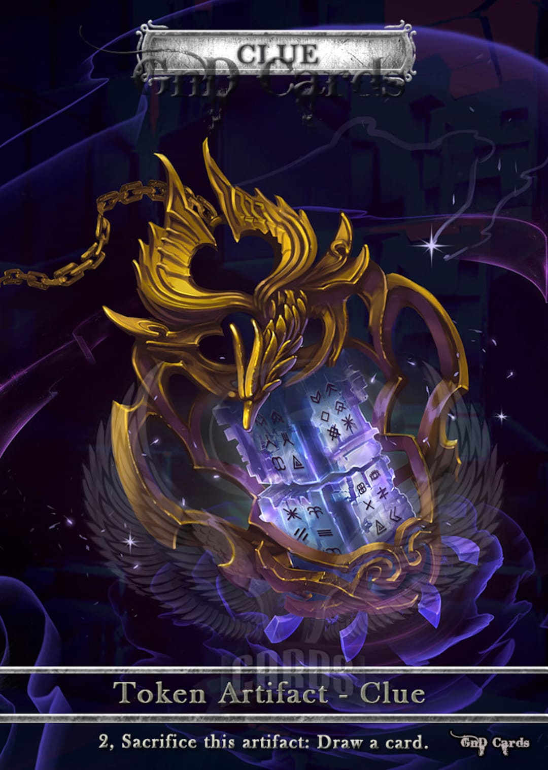 Clue #2 TCG Token Custom Altered - Etsy