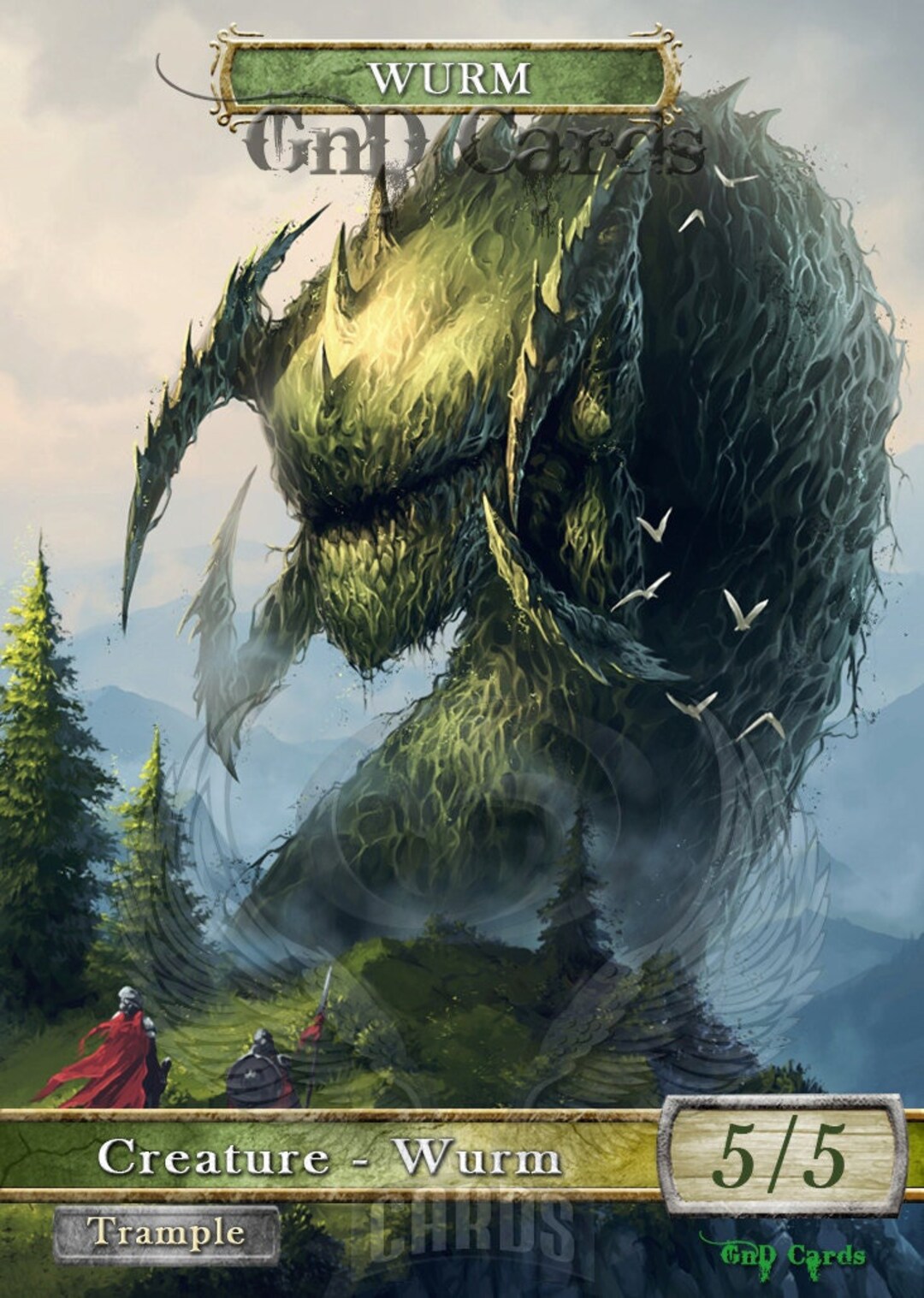 Wurm #2 TCG Token Custom Altered - Etsy