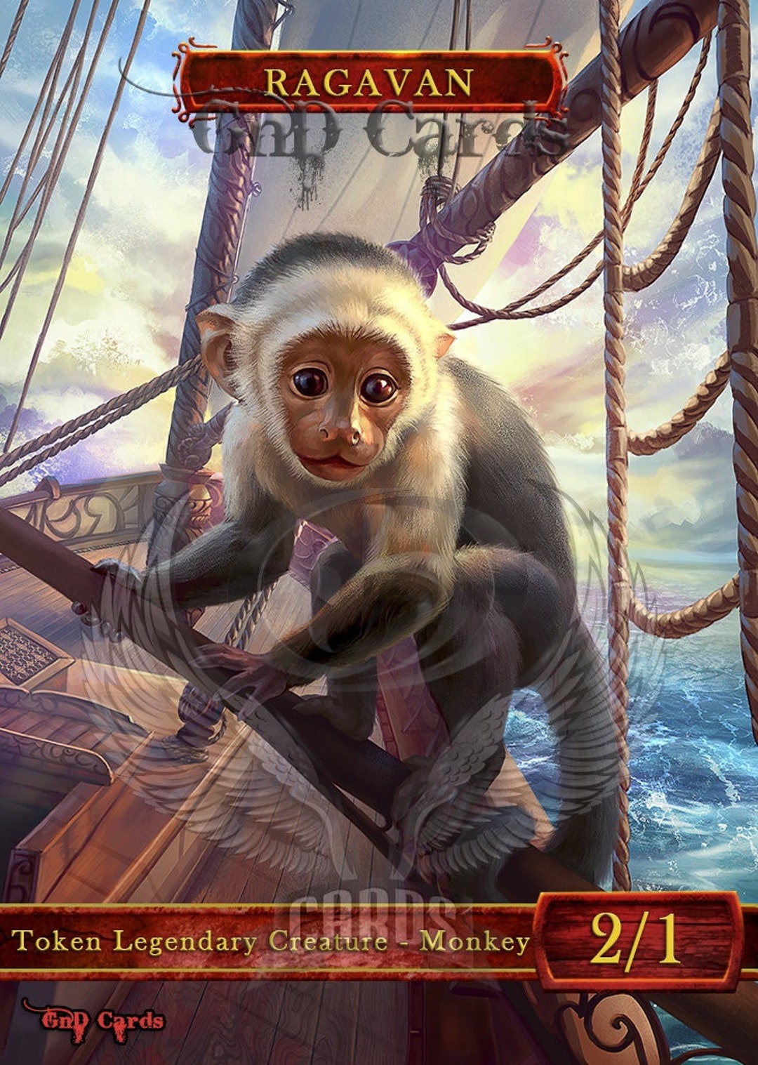 Monkey #1 TCG Token Custom Altered - Etsy
