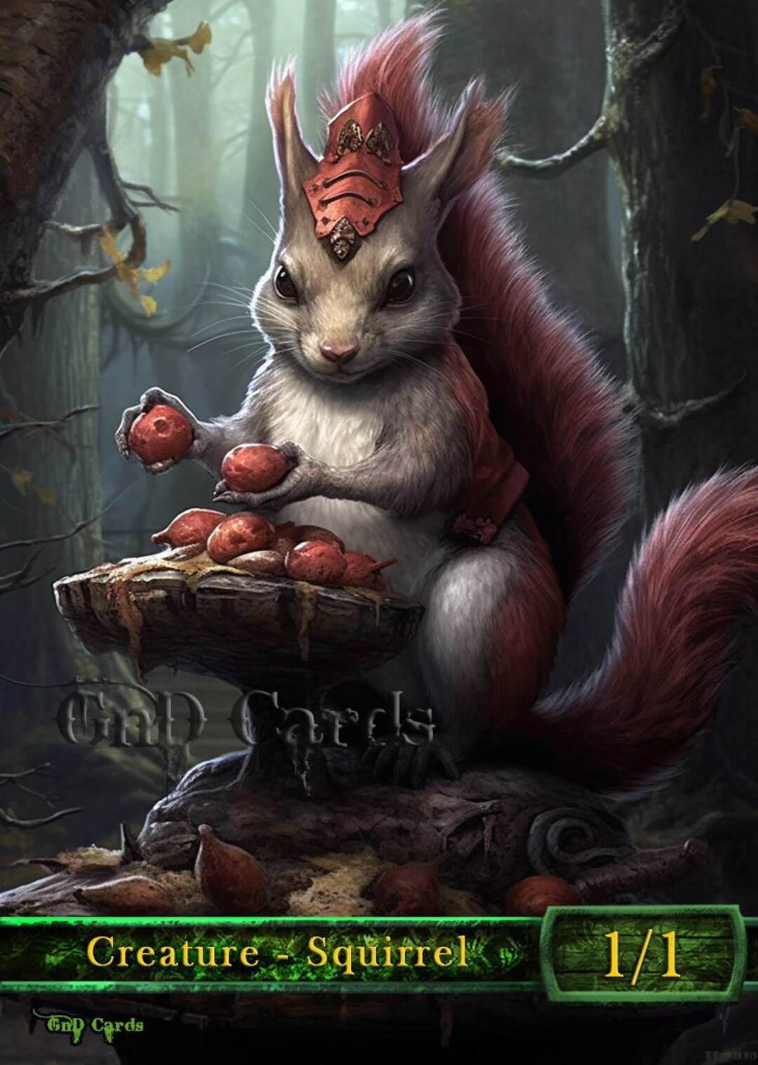 3x Squirrel Tokens 6 Custom Altered - Etsy