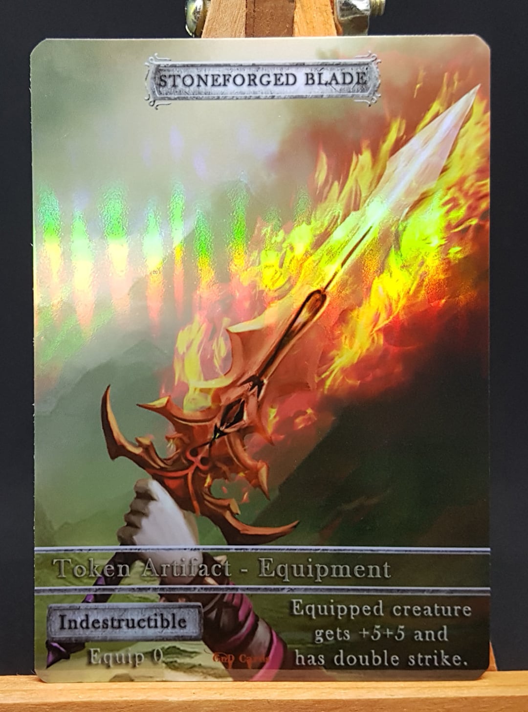 1x Stoneforged Blade #1 *FOIL LAMINATED* Custom Altered Token - Etsy