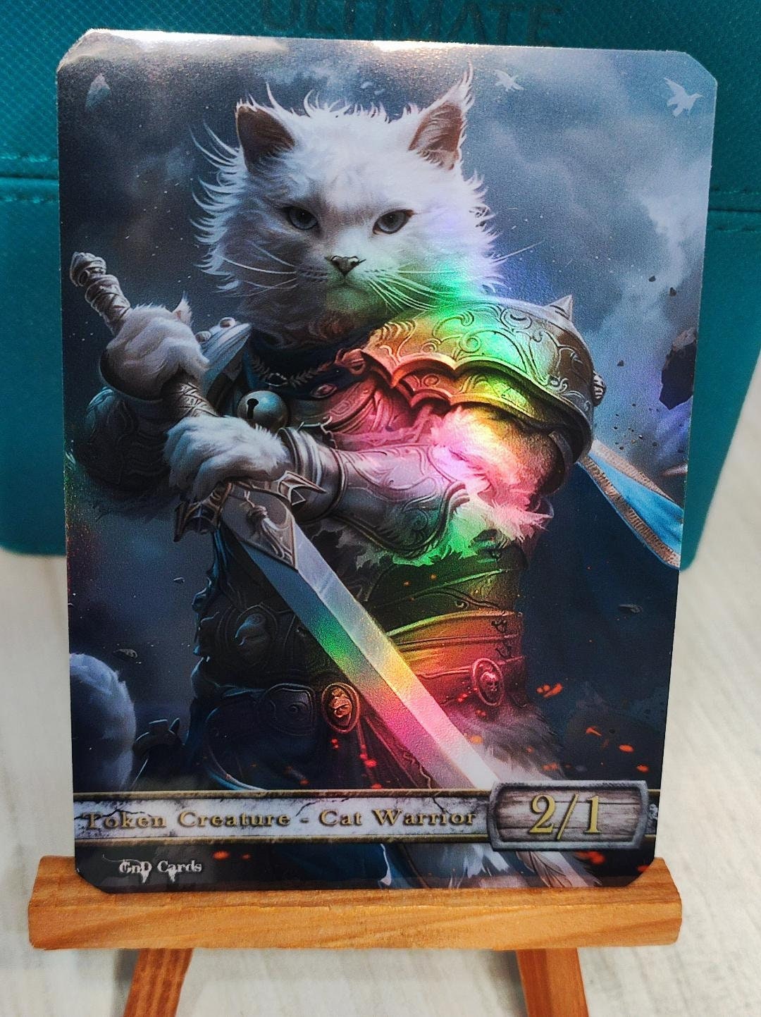 1x *foil* Cat Warrior #2 Custom Altered Token - Etsy