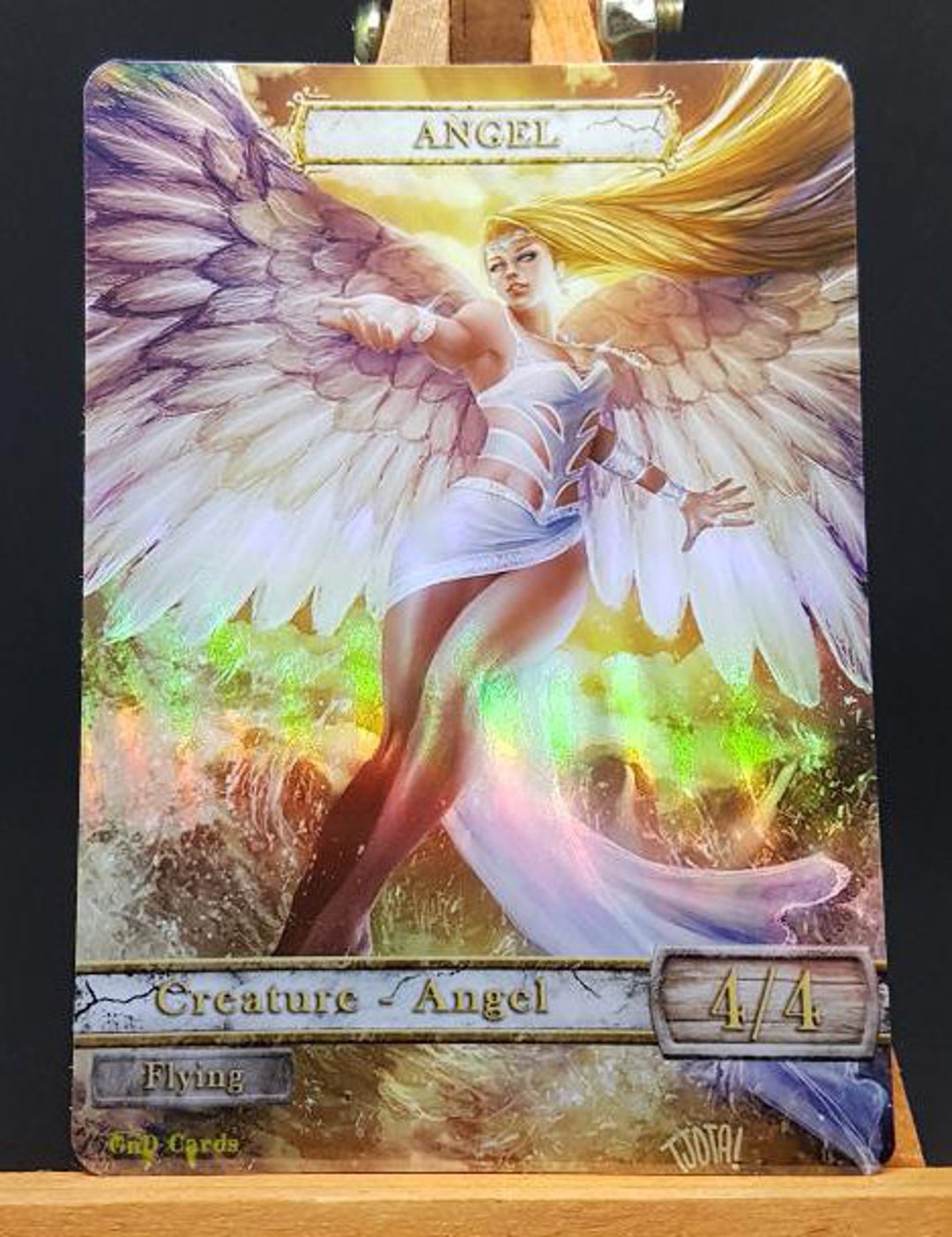 1x Angel #1 *FOIL LAMINATED* Custom Altered Token - Etsy
