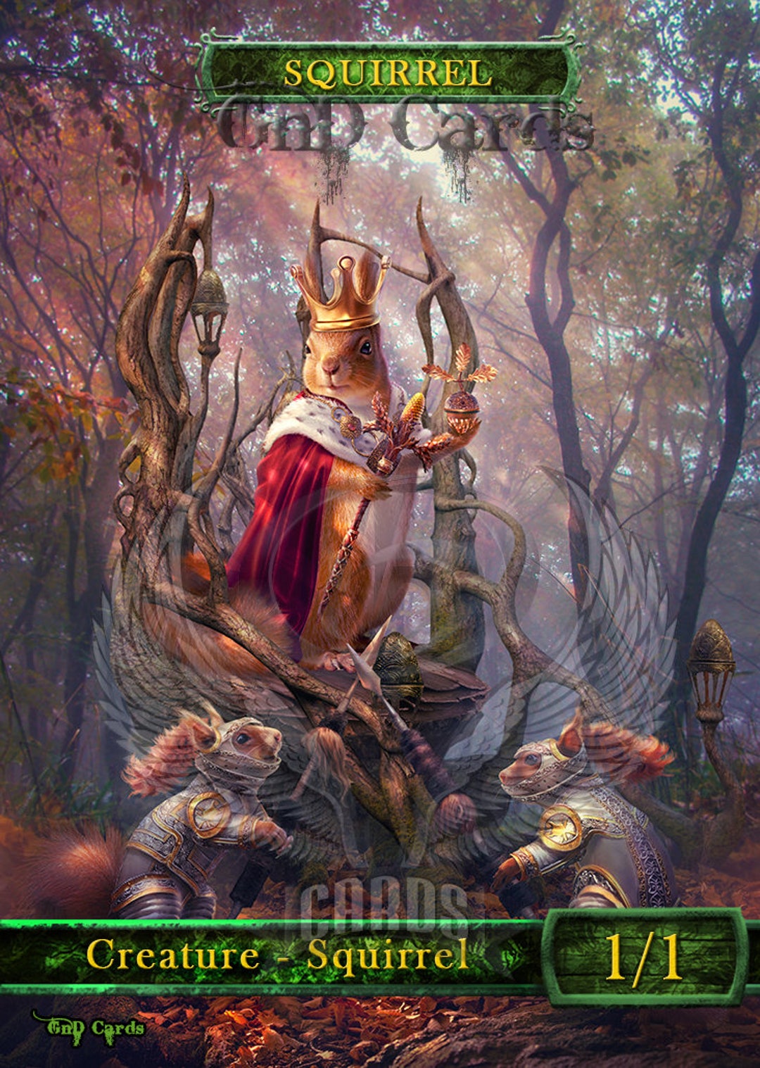 Squirrel Tokens #3 TCG Token Custom Altered - Etsy