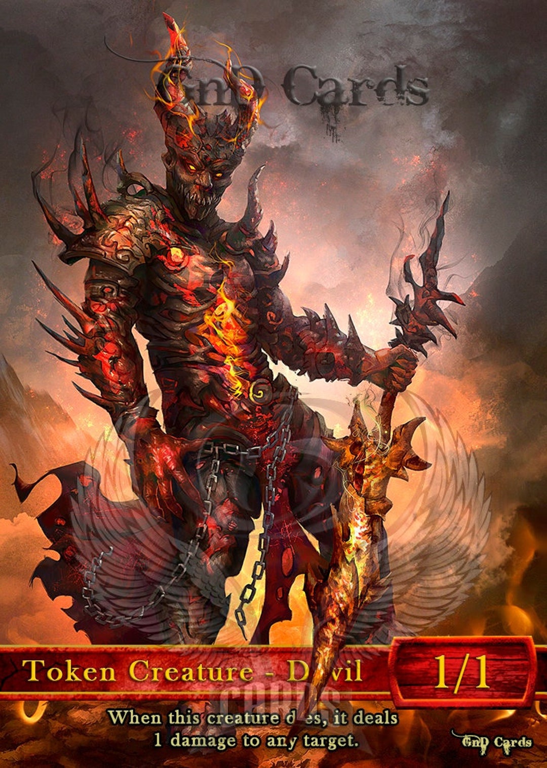 Devil #3 TCG Token Custom Altered - Etsy