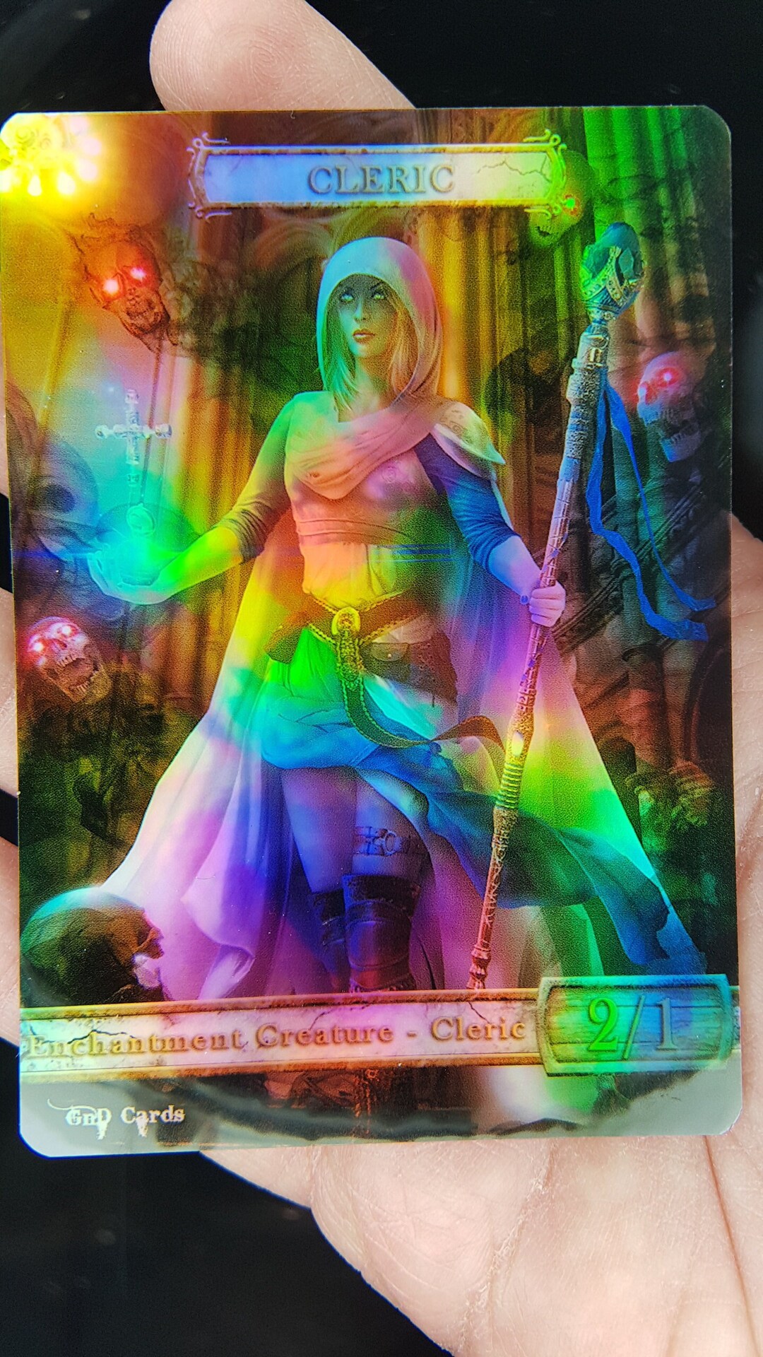 1x Enchantment Cleric #2 *FOIL LAMINATED* Custom Altered Token - Etsy