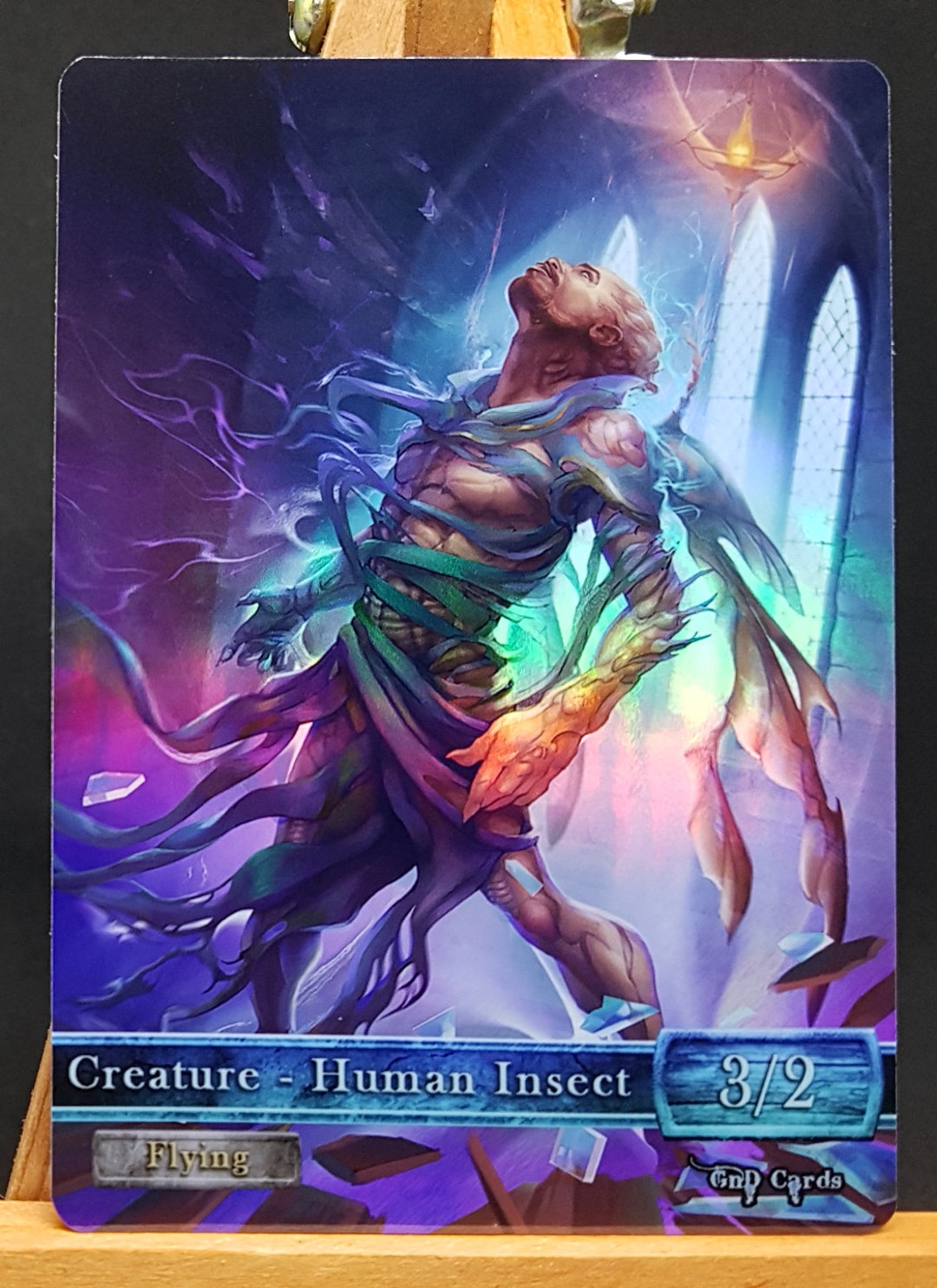 1x Human Insect Reminder/token FOIL LAMINATED Custom Altered - Etsy