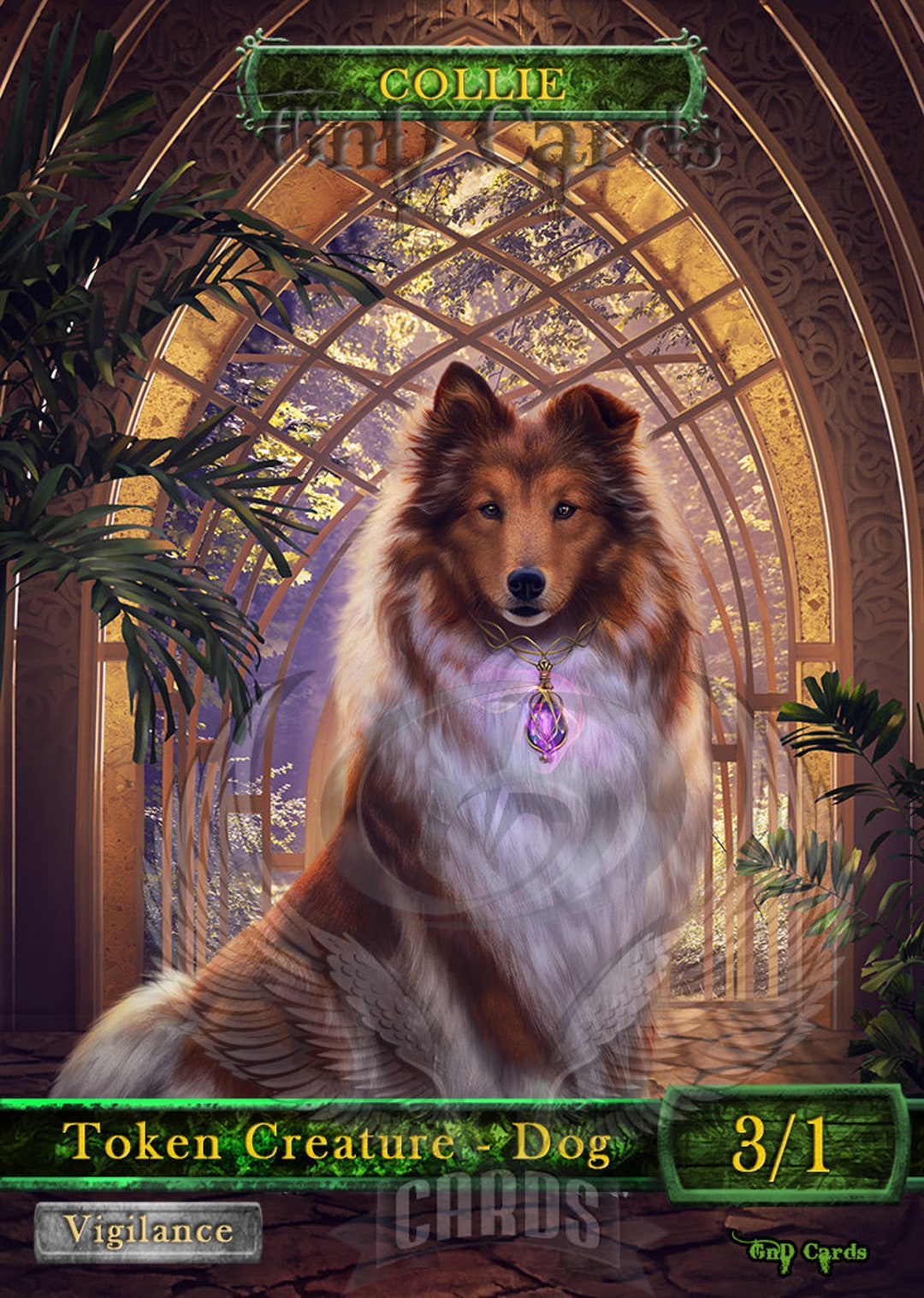 Dog #5 TCG Token Custom Altered (for Jinnie Fay) - Etsy