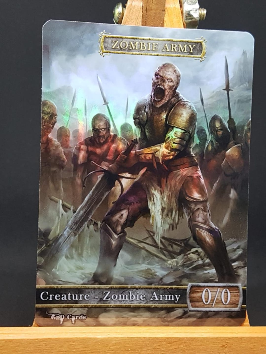 1x *foil* Zombie Army #1 Custom Altered Token - Etsy
