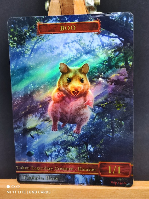 1x Boo FOIL LAMINATED Custom Altered Token | Etsy