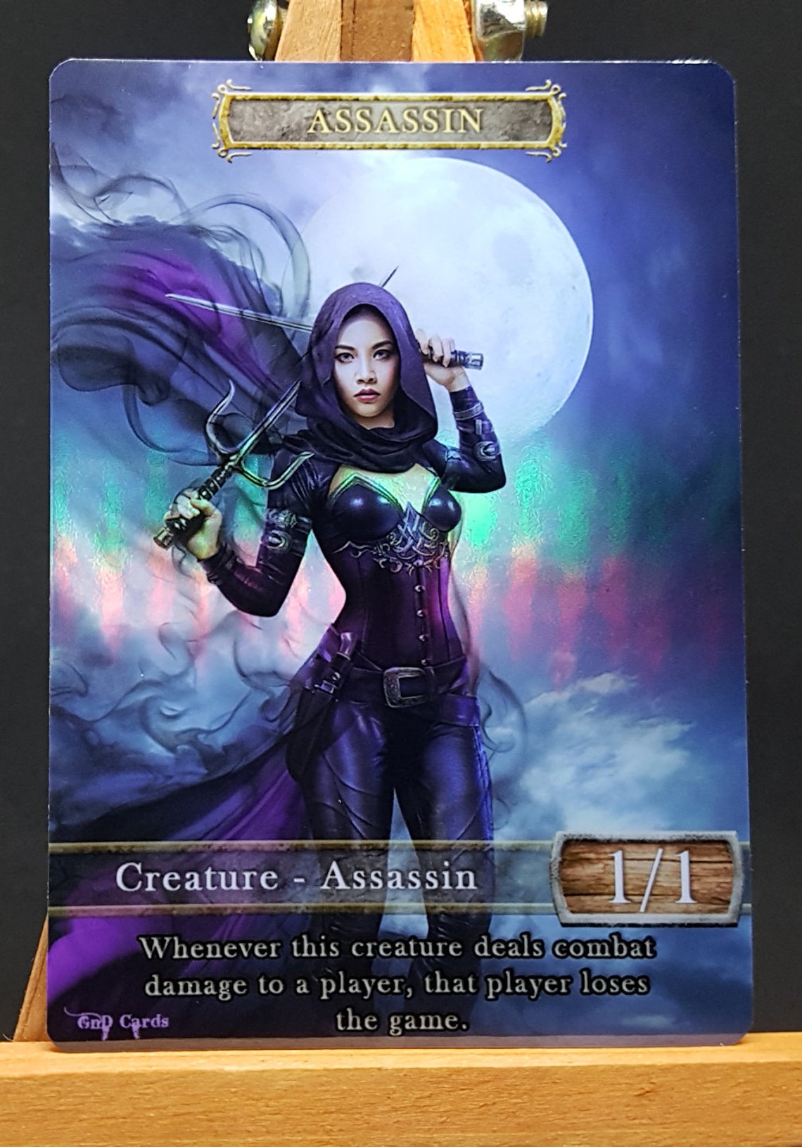 1x Assassin 5 FOIL LAMINATED Custom Altered Token Gnd Cards - Etsy