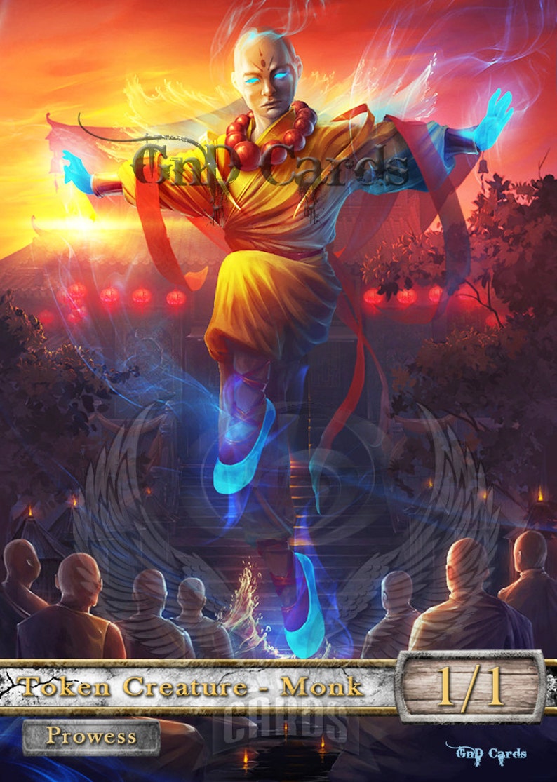 3x Monk 4 Custom Altered Tokens | Etsy