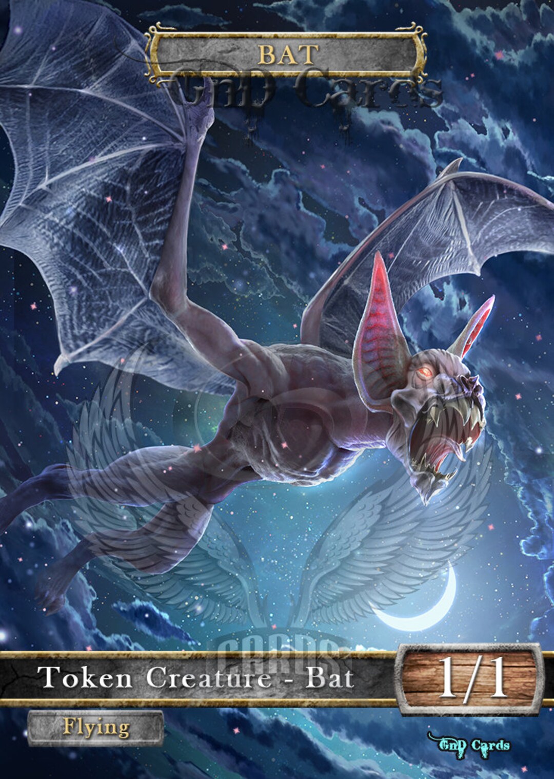 Bat #1 TCG Token Custom Altered - Etsy