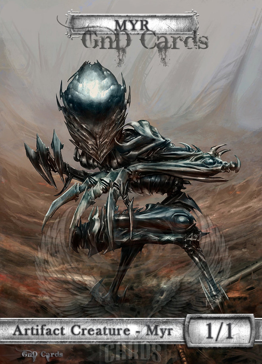 Myr #1 TCG Token Custom Altered - Etsy