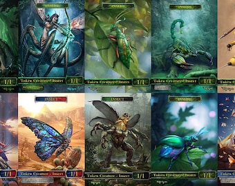 Insect Token Custom Altered MTG Magic the Gathering Fantasy Board Game ...