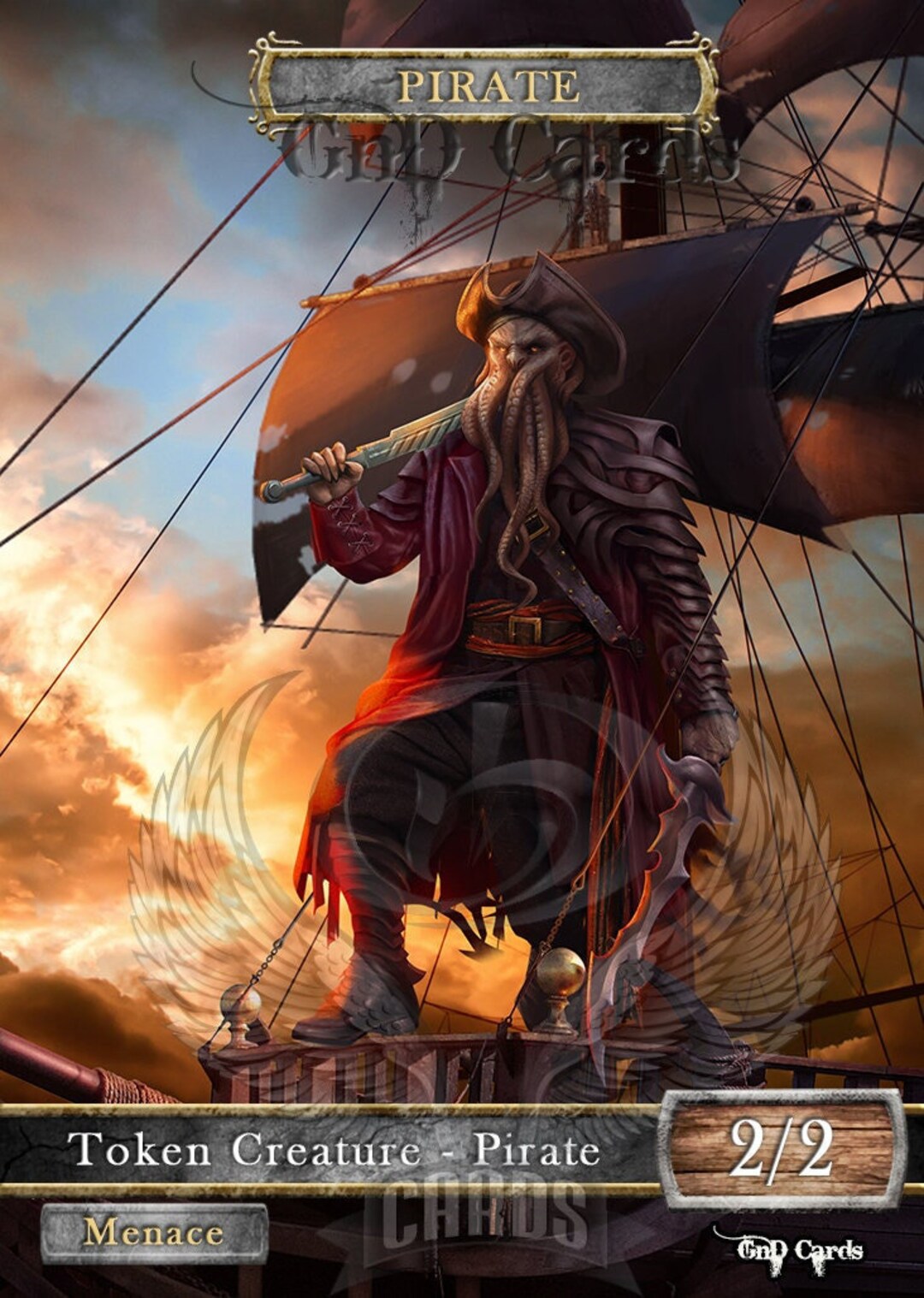 Pirate #5 TCG Token Custom Altered - Etsy