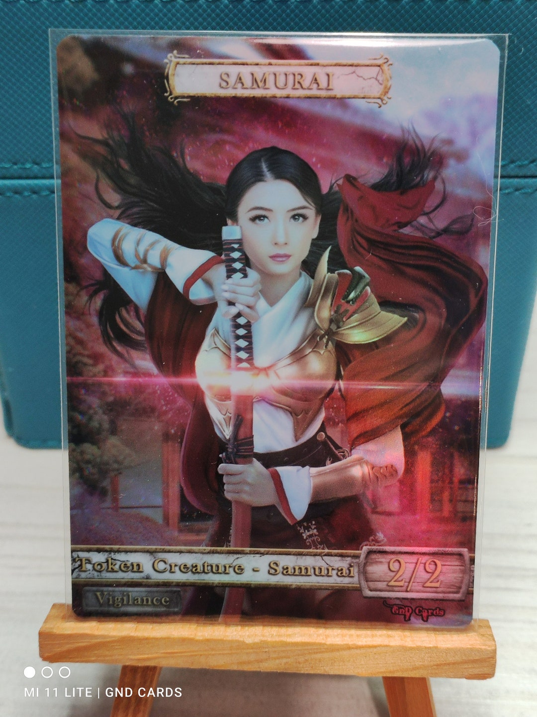 1x Samurai #2 *FOIL LAMINATED* Custom Altered Token - Etsy