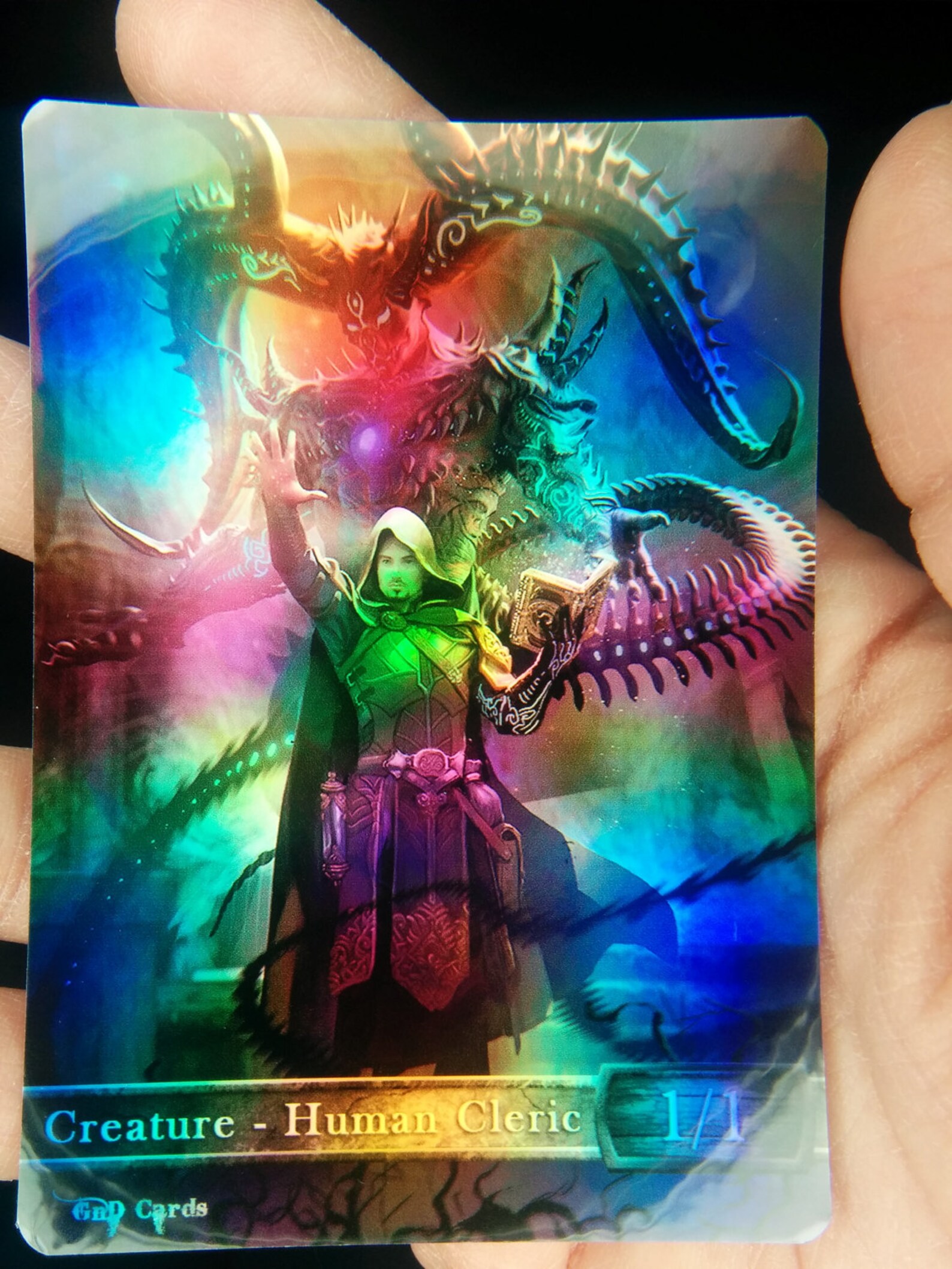 1x Human Cleric 2 FOIL LAMINATED Custom Altered Token | Etsy