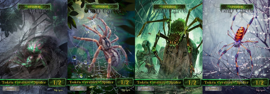 Spider Pack TCG Tokens Custom Altered - Etsy