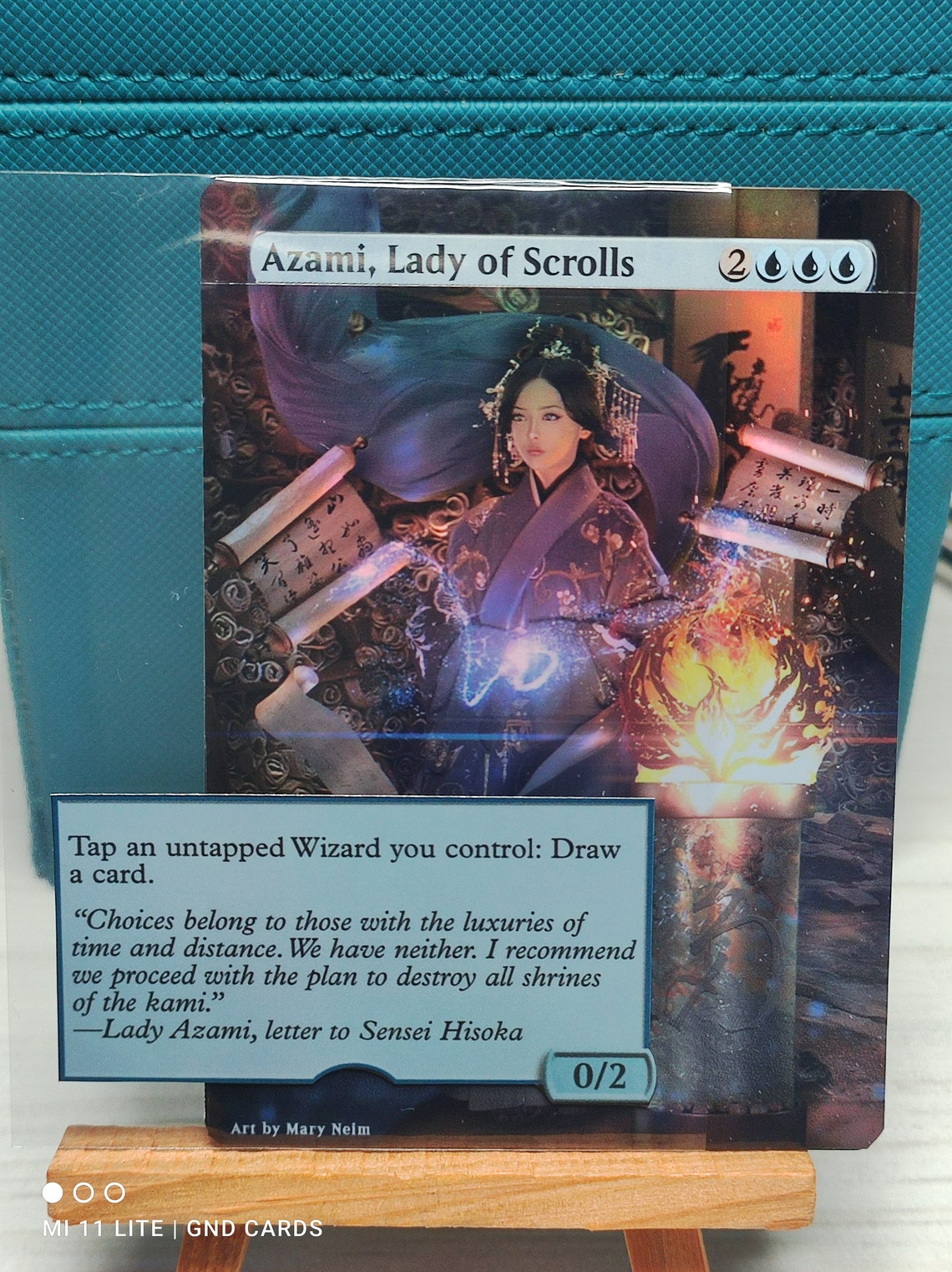 1x Foil Altered Art Azami Lady of Scrolls MTG non-foil Into - Etsy