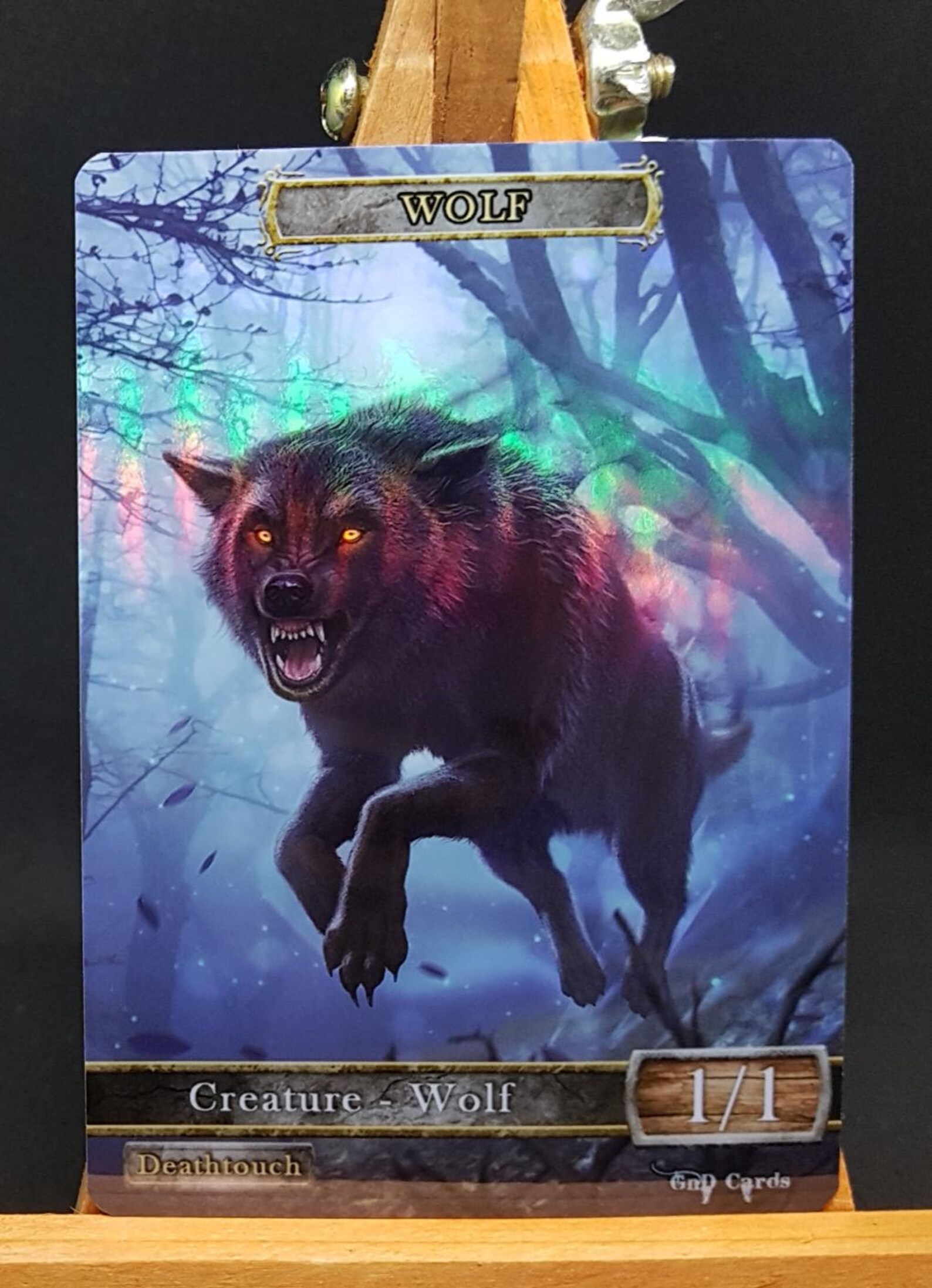 1x Wolf 6 Deathtouch FOIL LAMINATED Custom Altered Token - Etsy